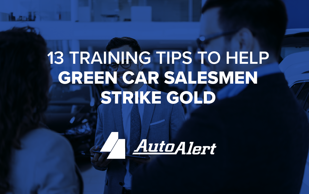 13 Training Tips To Help Green Car Salesmen Strike Gold